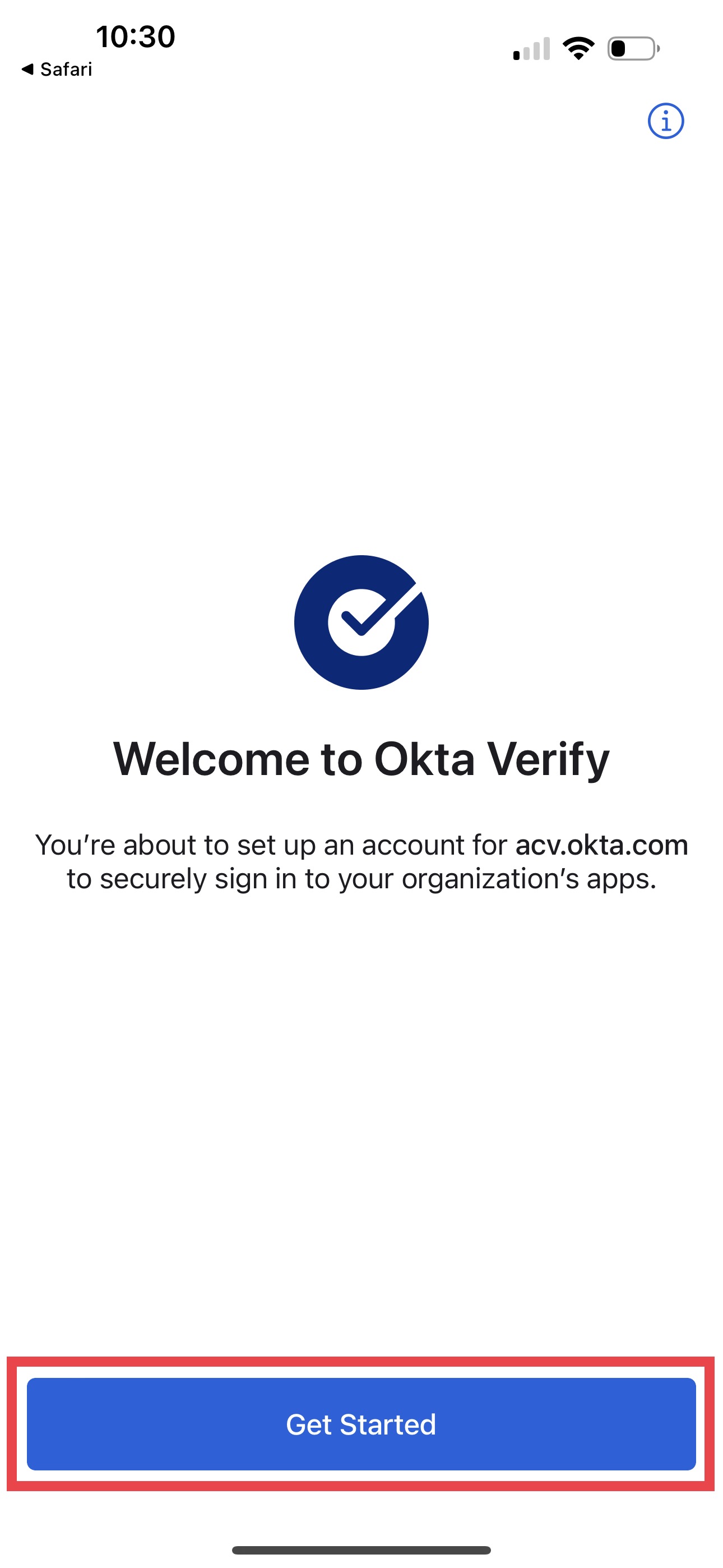 Okta Verify Setup on iPhone/Android – ACV Auctions
